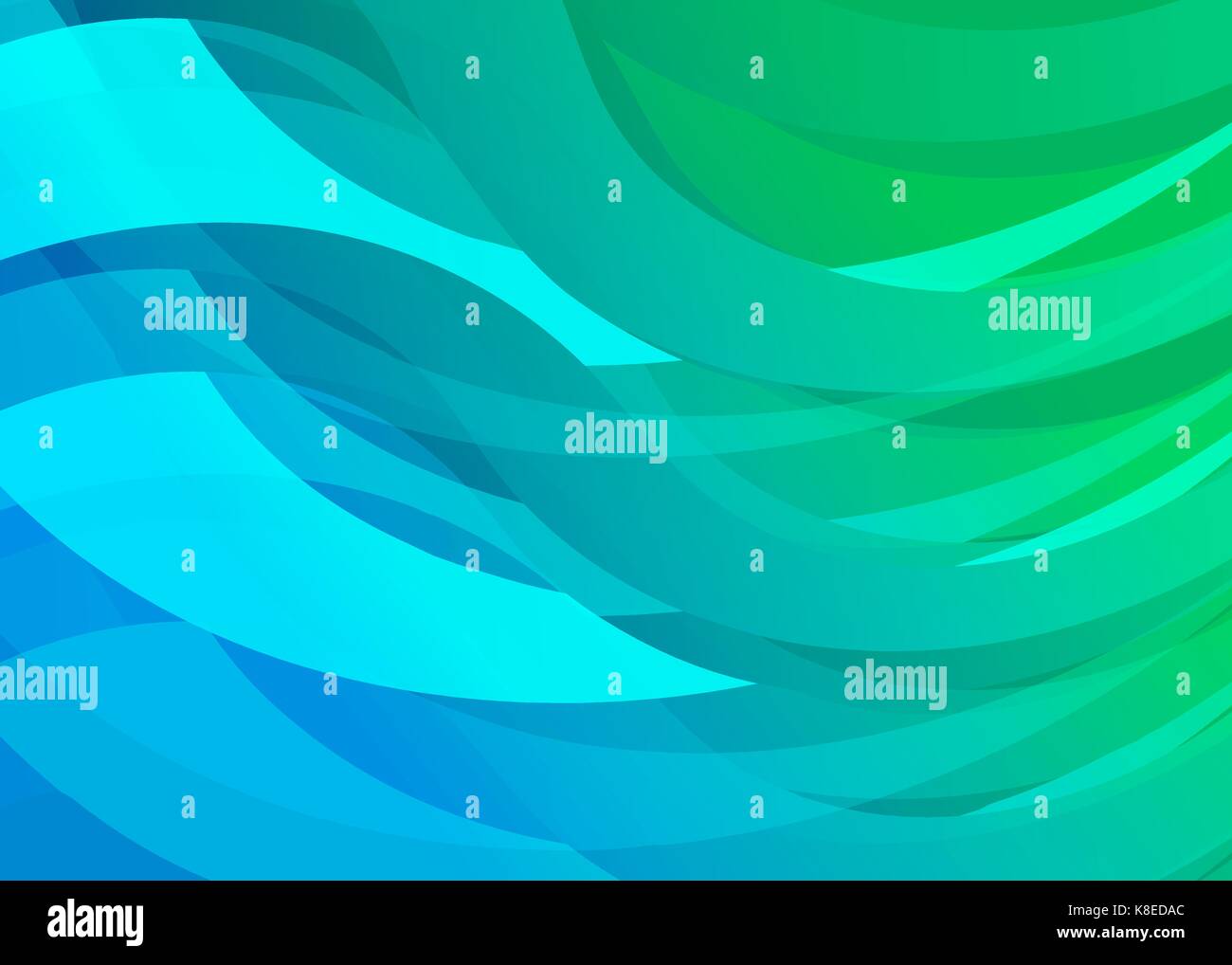 Blue-Green Gradient Digital Wave Background Stock Vector Image & Art ...