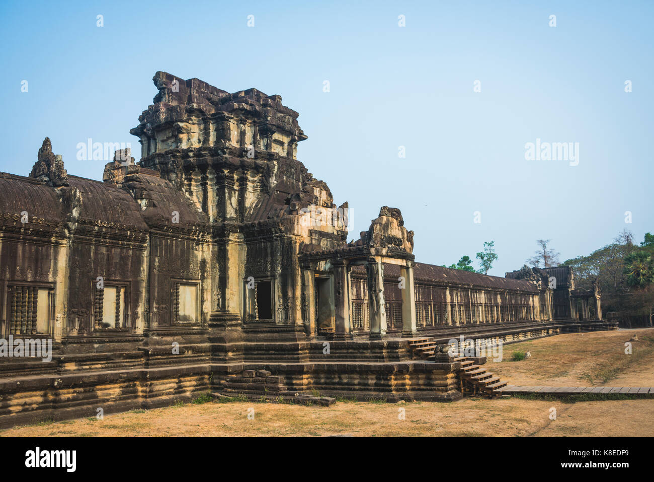 Temple complex of Angkor Wat, Angkor Archaeological Park, Province of ...