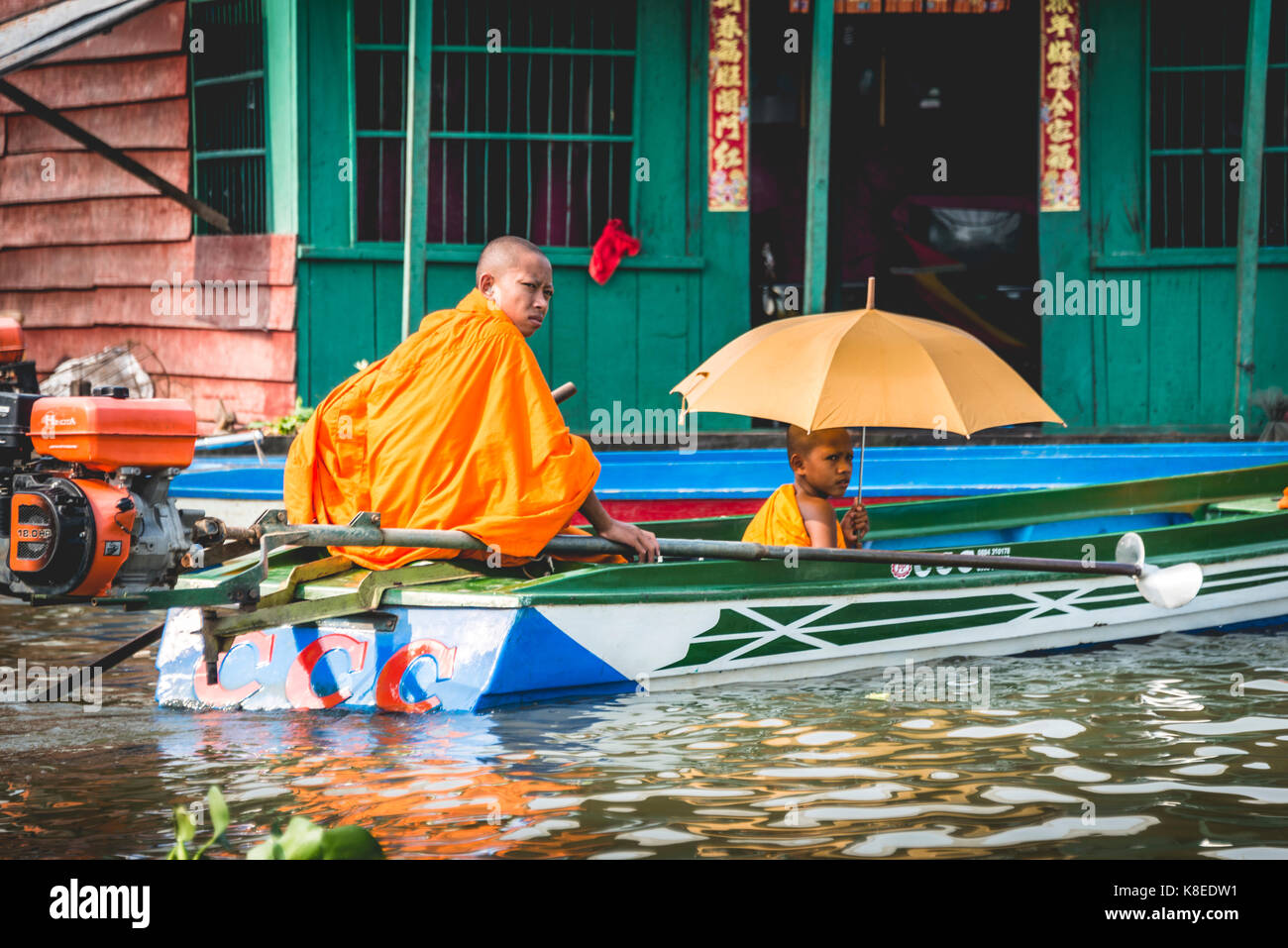 Monks boat hi-res stock photography and images - Alamy