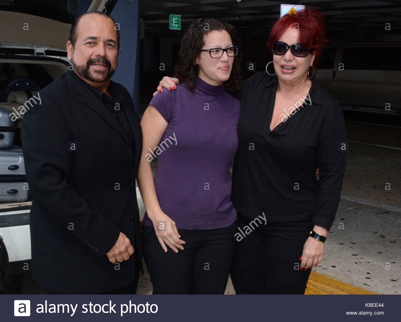 Iris Chacon, Junno Faria, Katiria Chacon. Iris Chacon arrives at Luis ...