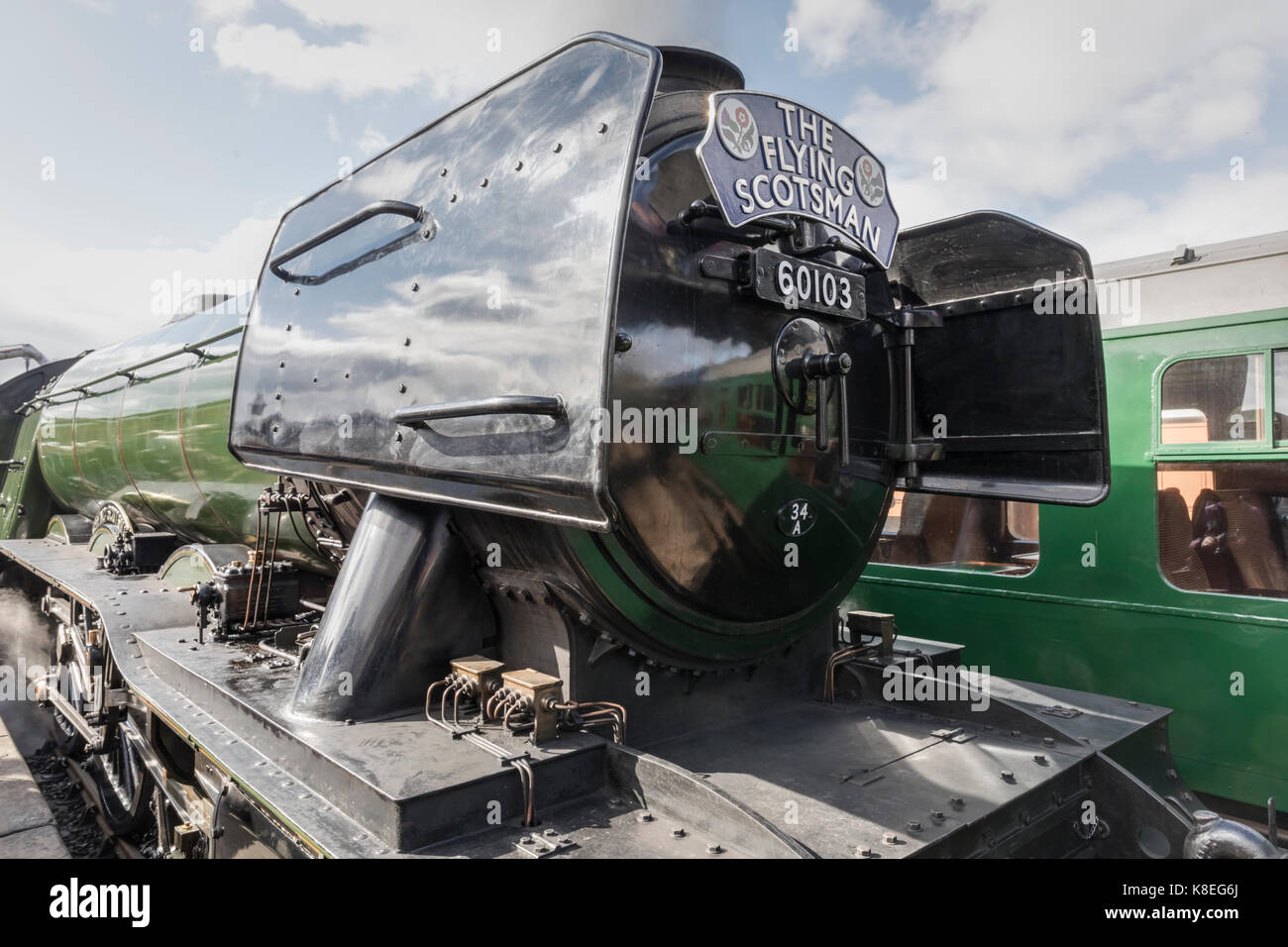 The Flying Scotsman at Bluebell Railway Stock Photo - Alamy
