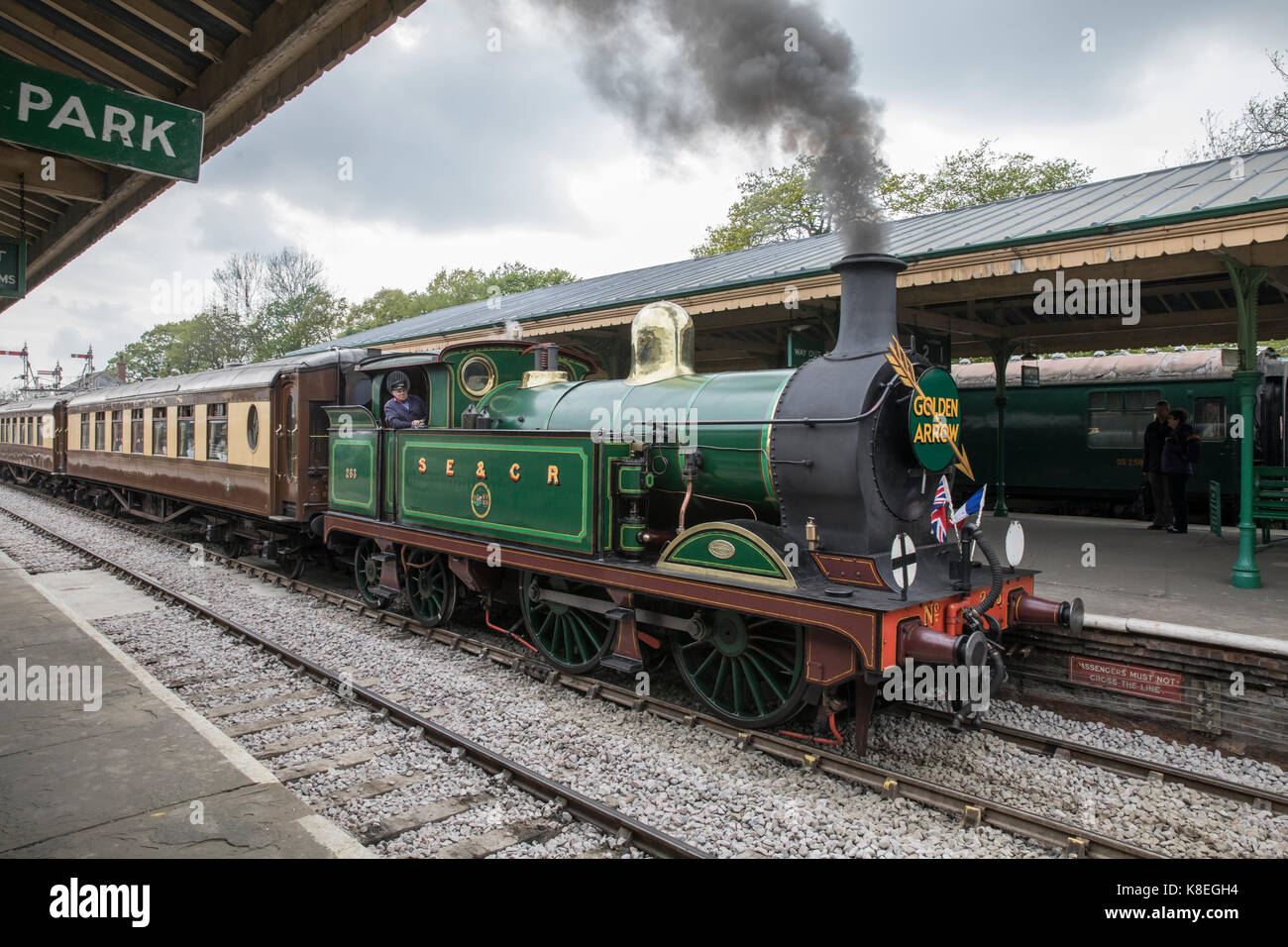 Steam Trains On Bluebell Railway Stock Photo - Alamy