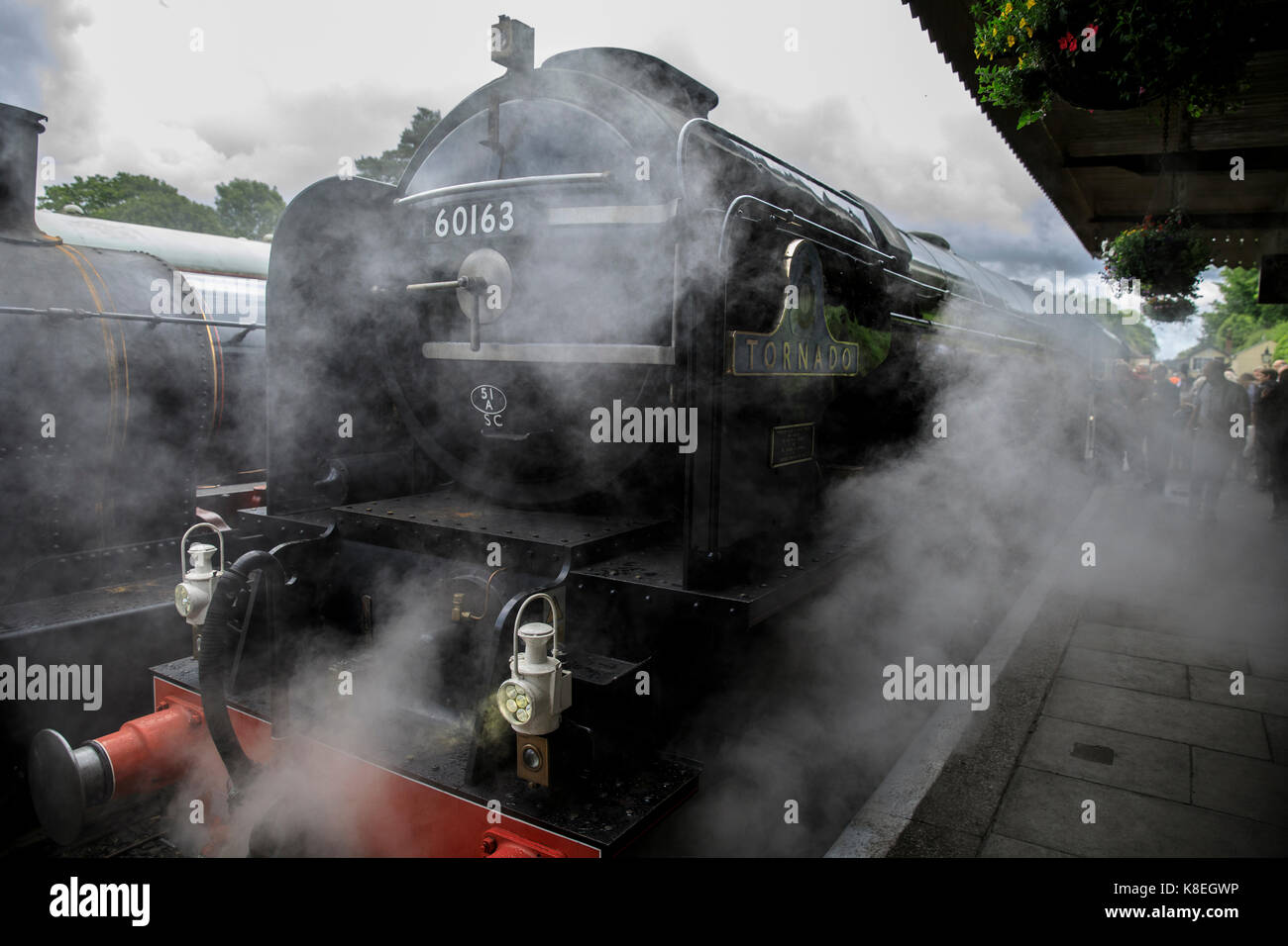 Tornado Steam Locomotive in Cornwall Stock Photo - Alamy