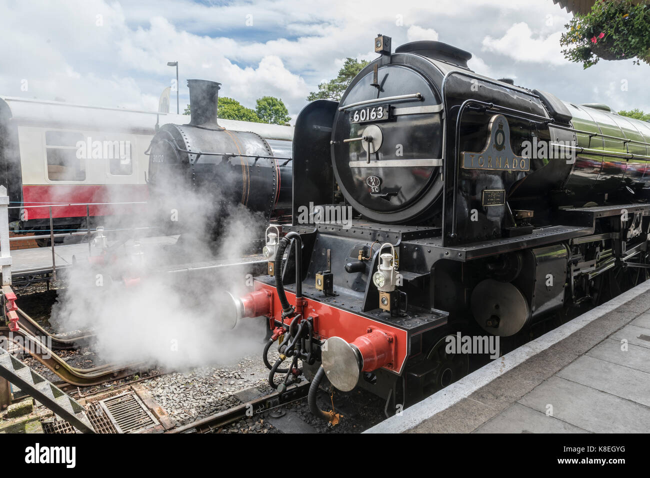 Tornado Steam Locomotive in Cornwall Stock Photo - Alamy