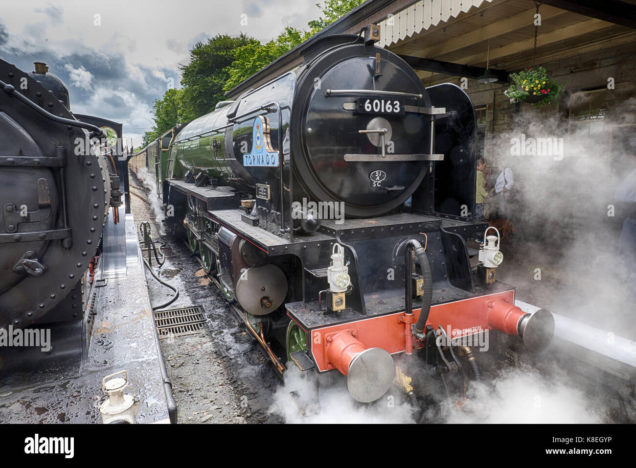 Tornado Steam Locomotive in Cornwall Stock Photo - Alamy