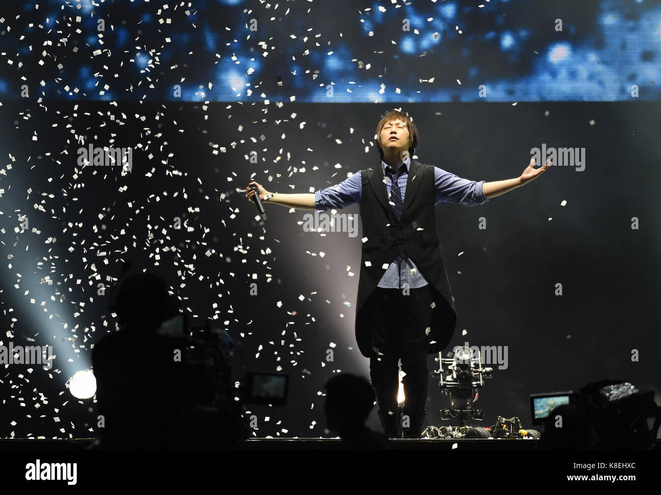 Members of Taiwanese rock band Mayday perform at 'Mayday 2017 Life Tour ...