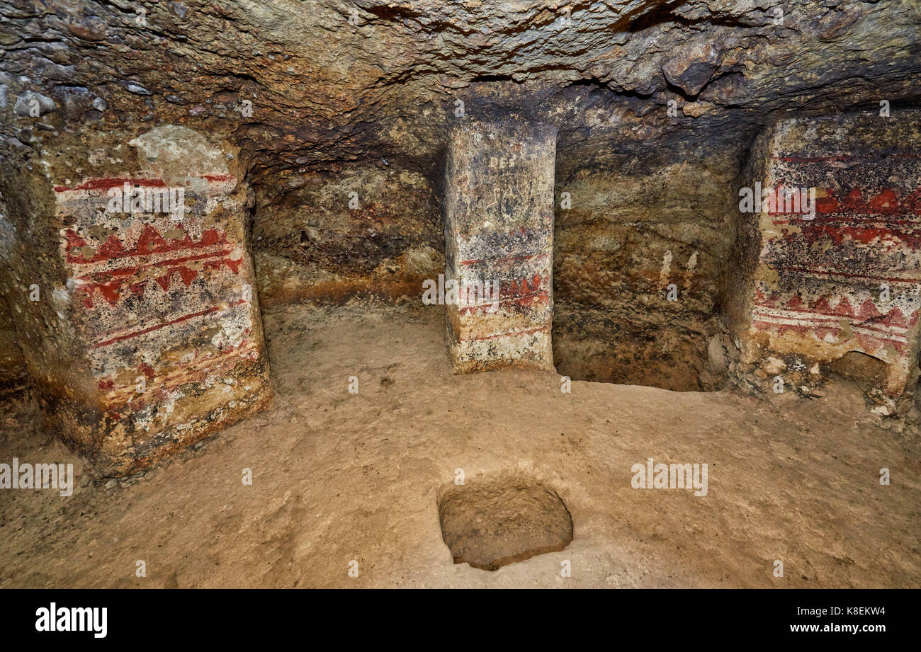 Hypogeum, tombs of Alto del Duende which also contains many hypogea ...