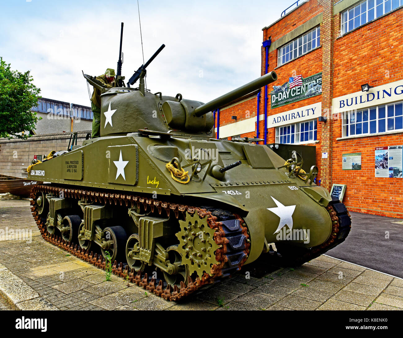 Portland Dorset Castletown WWII D-Day Centre American Sherman tank ...