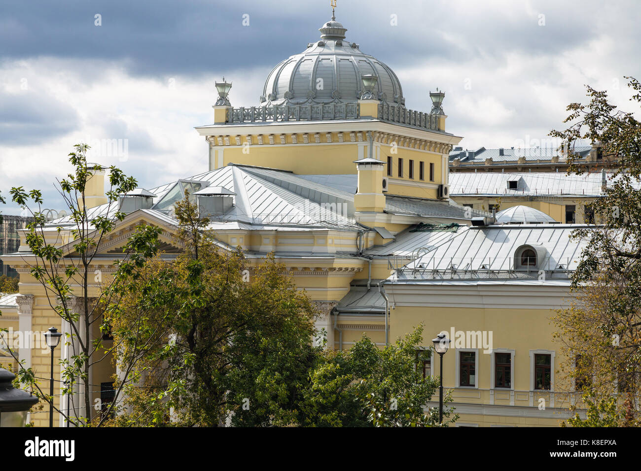 dome of Moscow Choral Synagogue in Bolshoy Spasogolinischevsky Lane in ...