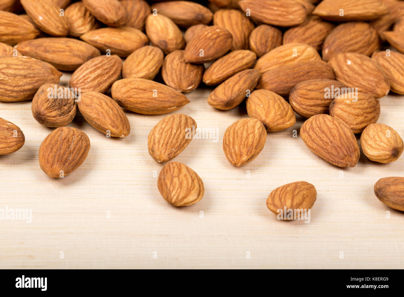 almonds, almonds in white Stock Photo - Alamy