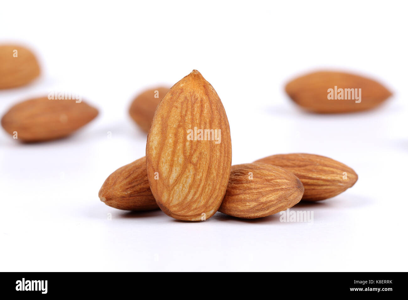 almonds, almonds in white Stock Photo - Alamy