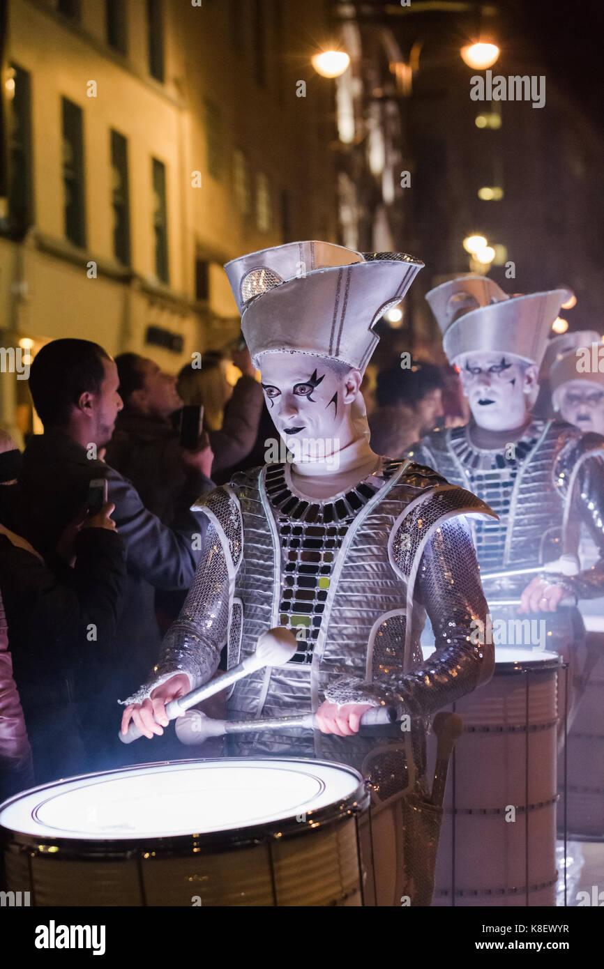 The sparks drummers drumming Stock Photo - Alamy