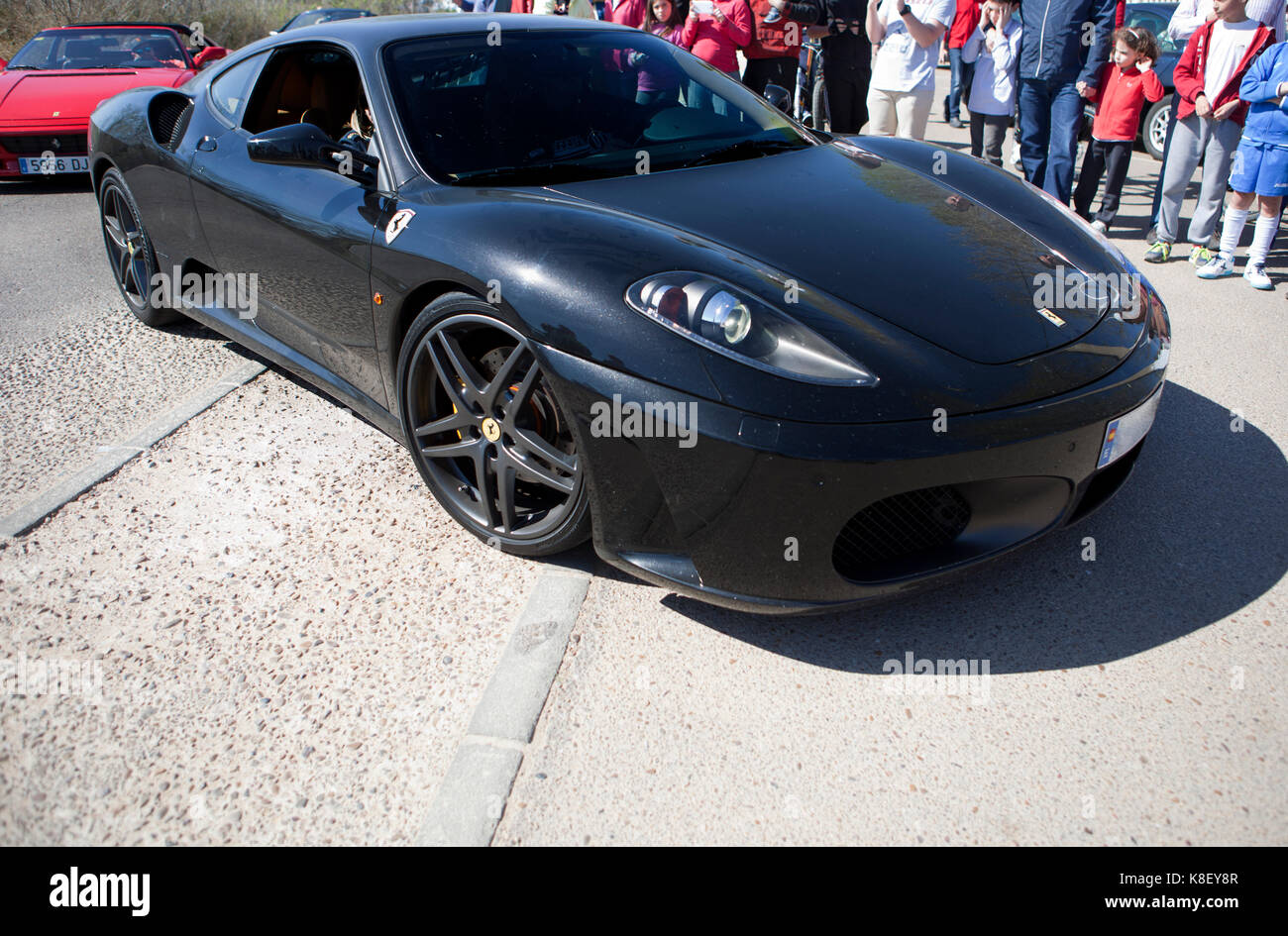 BADAJOZ, SPAIN - MARCH 14, 2015: Ferrari Car show at Badajoz City on ...
