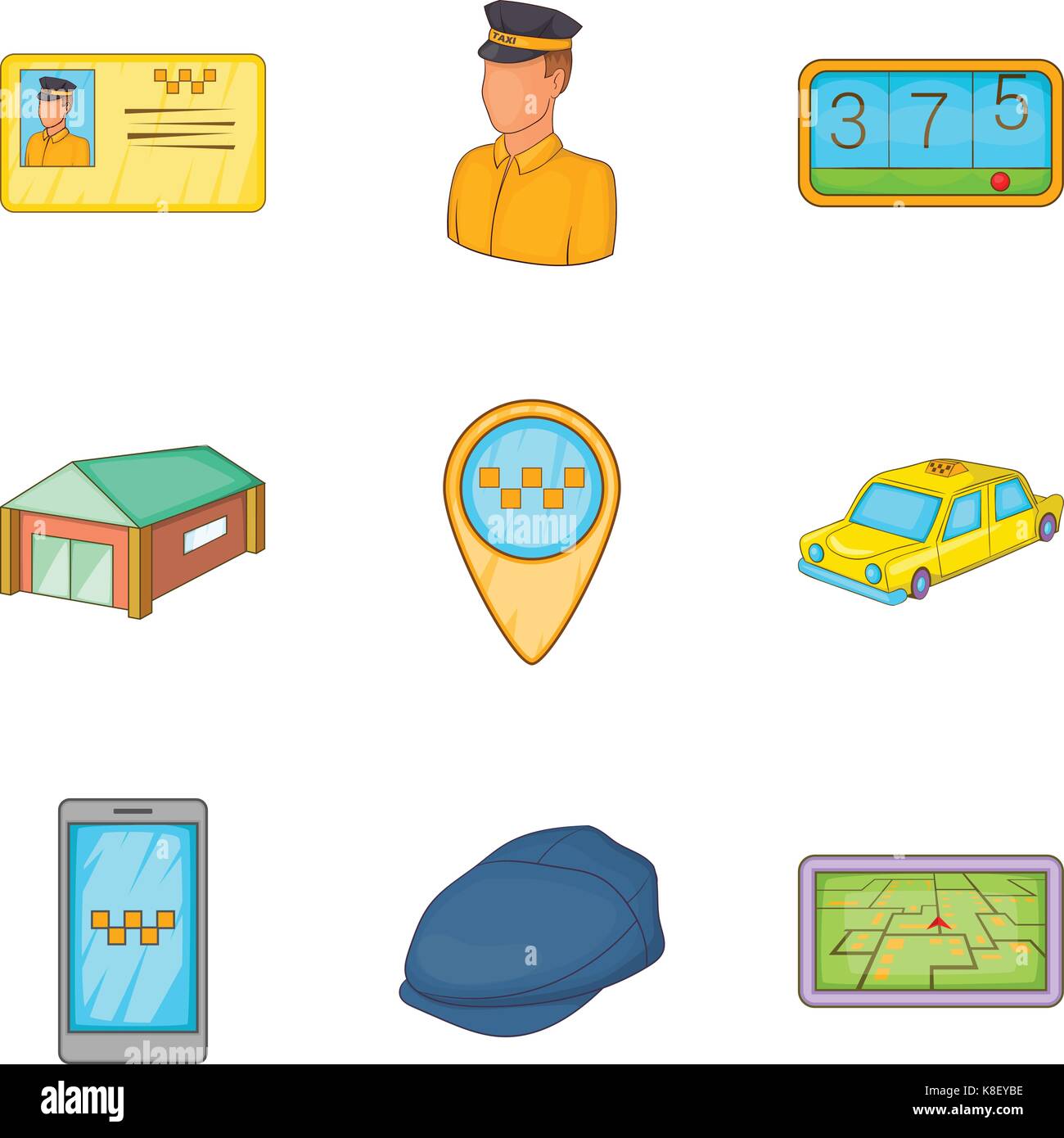 Taxi Breakdown Stock Vector Images - Alamy