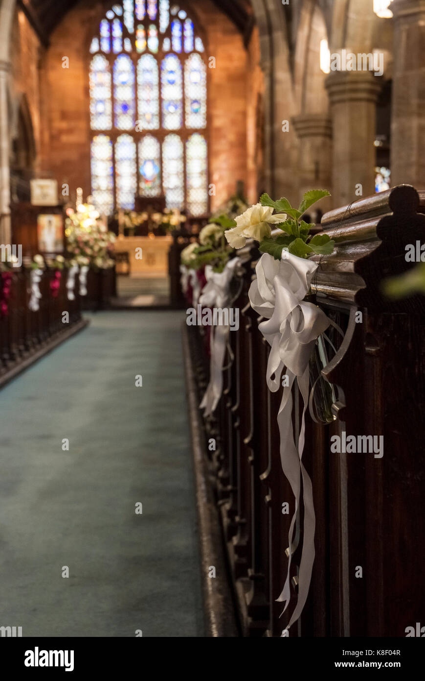 Inside St Mary's Church, Sandbach, Cheshire, England Stock Photo - Alamy