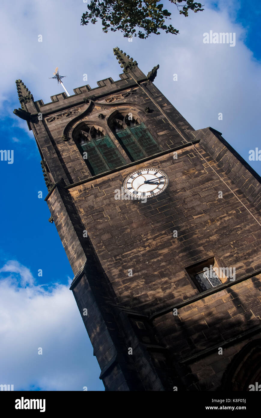 St Mary's church tower, Sandbach, Cheshire, England Stock Photo - Alamy