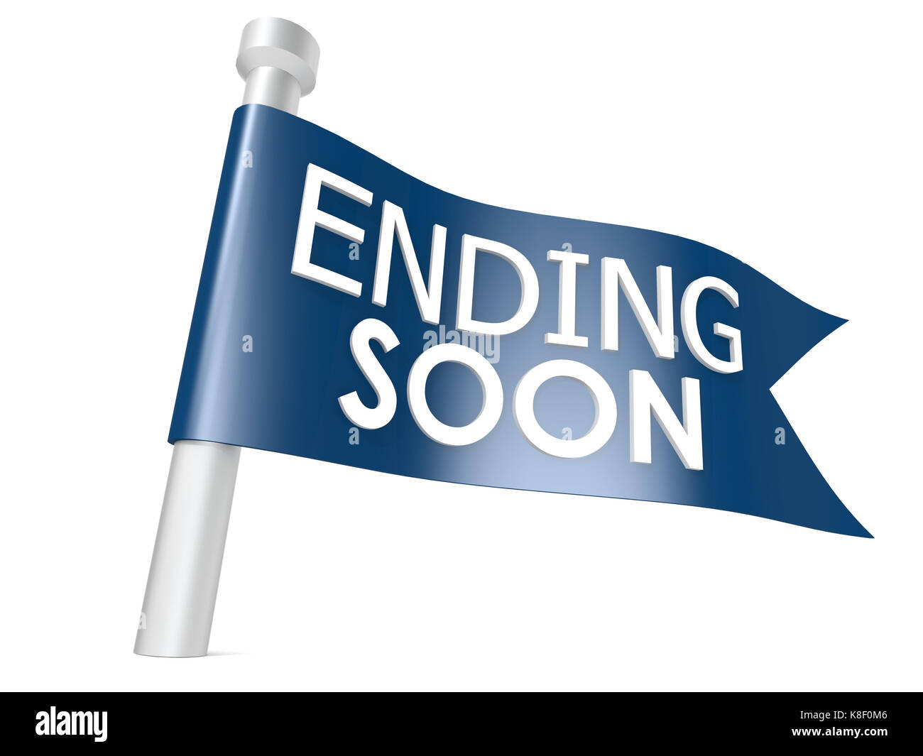 Ending soon flag Stock Photo - Alamy