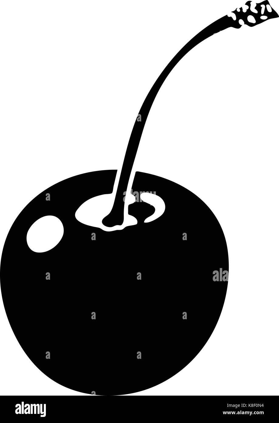 Cherry icon, simple style Stock Vector Image & Art - Alamy