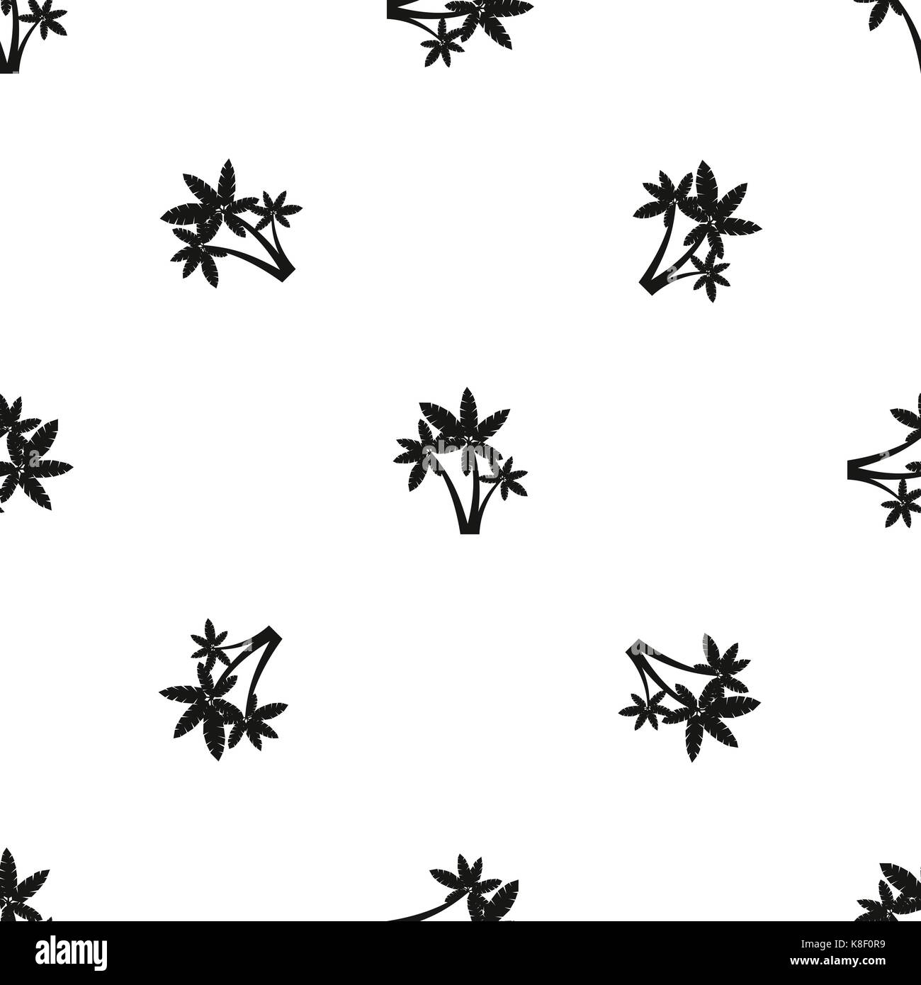 Three palm trees pattern seamless black Stock Vector Image & Art - Alamy