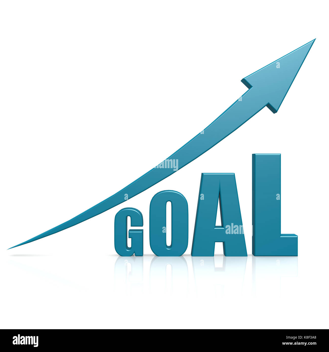 Blue sign goal symbol icon Cut Out Stock Images & Pictures - Alamy
