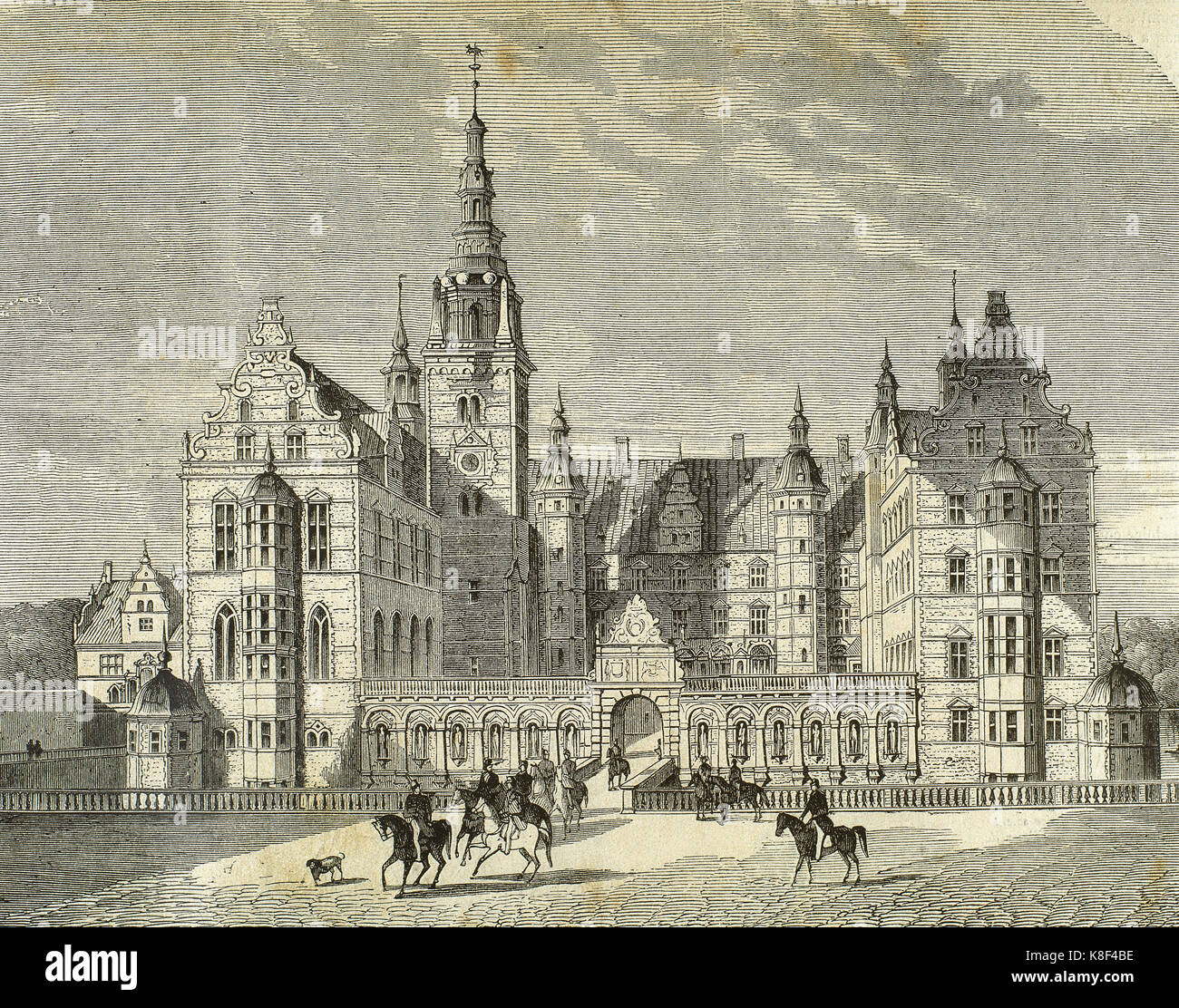 Frederiksborg castle engraving hi-res stock photography and images - Alamy