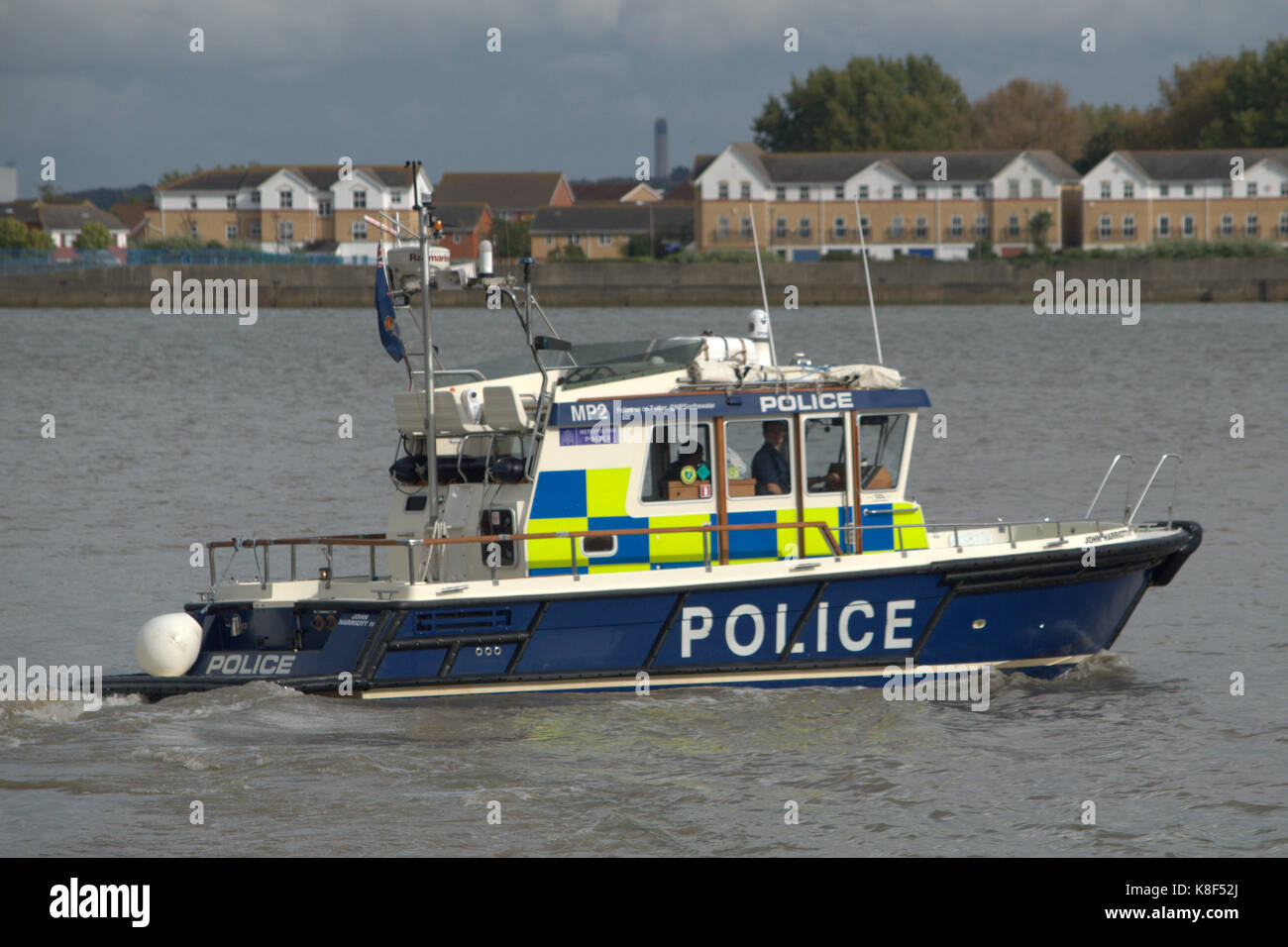 Met Police Marine Policing Unit boat Nina Mackay II patrolling the ...