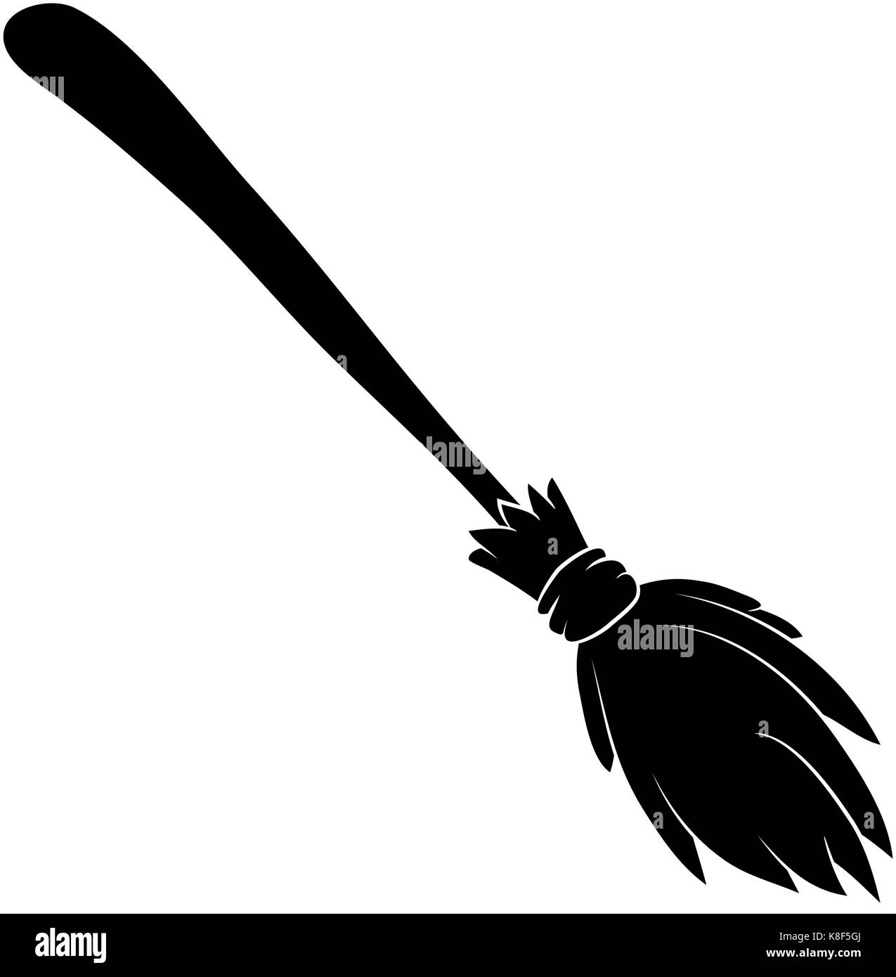 halloween broomstick vector symbol icon design. Beautiful illustration ...