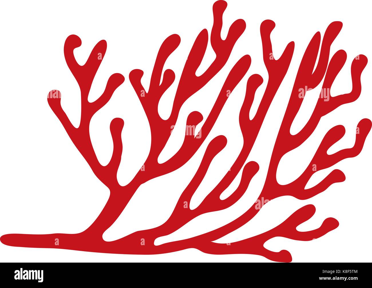 red algae silhouette vector symbol icon design. Beautiful illustration ...