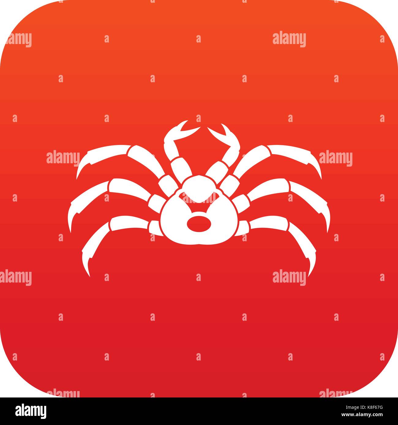 Fresh live crab icon digital red Stock Vector Image & Art - Alamy