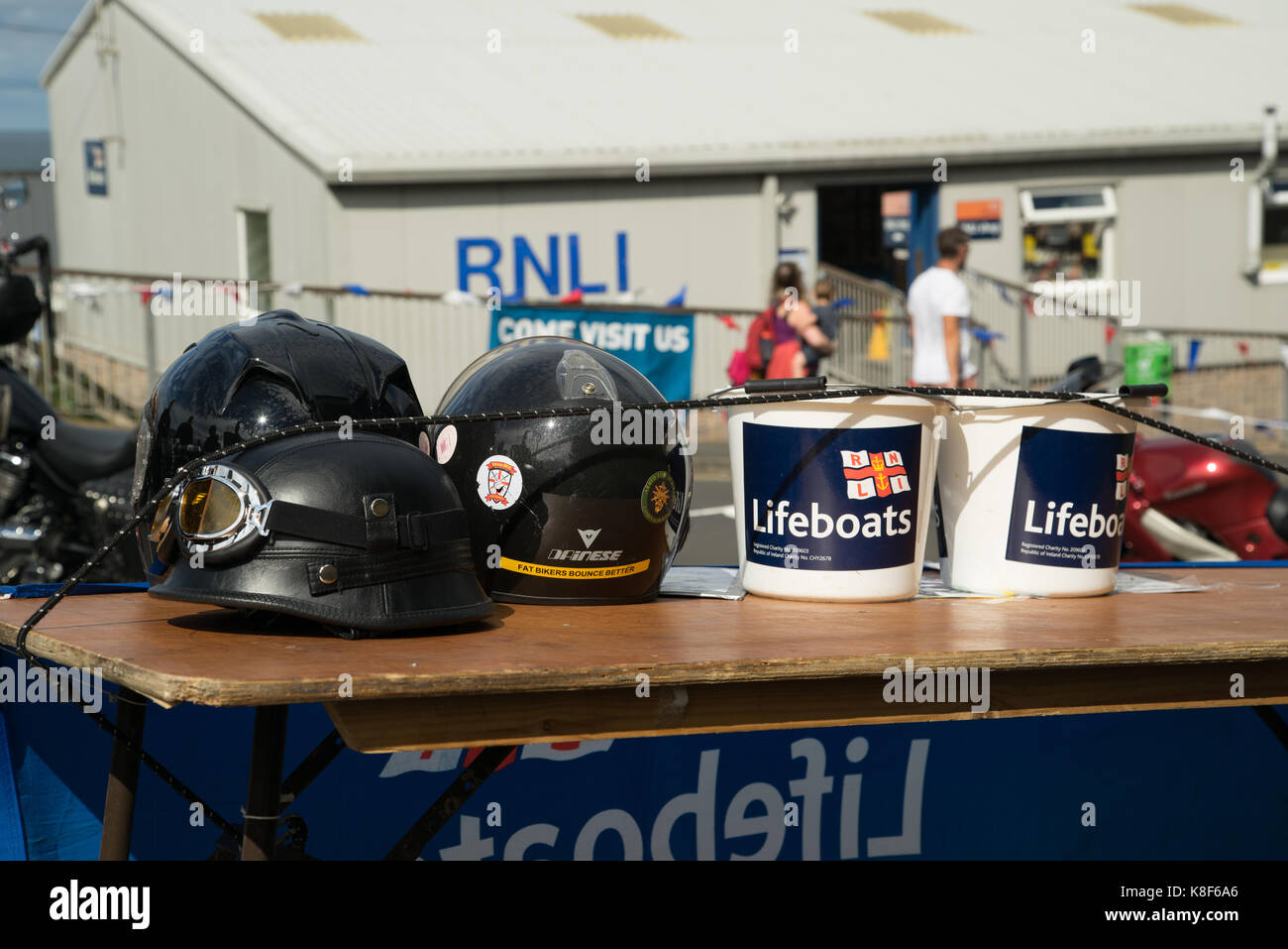 Armed forces biker charity supports RNLI Seahouses, Northumberland ...