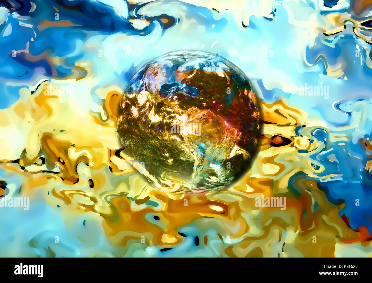 Earth in abstract background. Beautiful color background Stock Photo ...