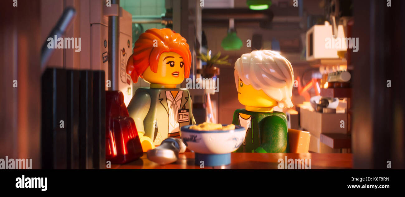 THE LEGO NINJAGO MOVIE, from left, Koko (voice: Olivia Munn), Lloyd ...