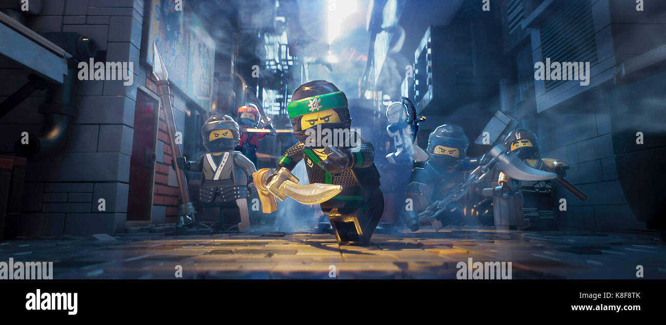 THE LEGO NINJAGO MOVIE, from left, Nya (voice: Abbi Jacobson), Kai ...