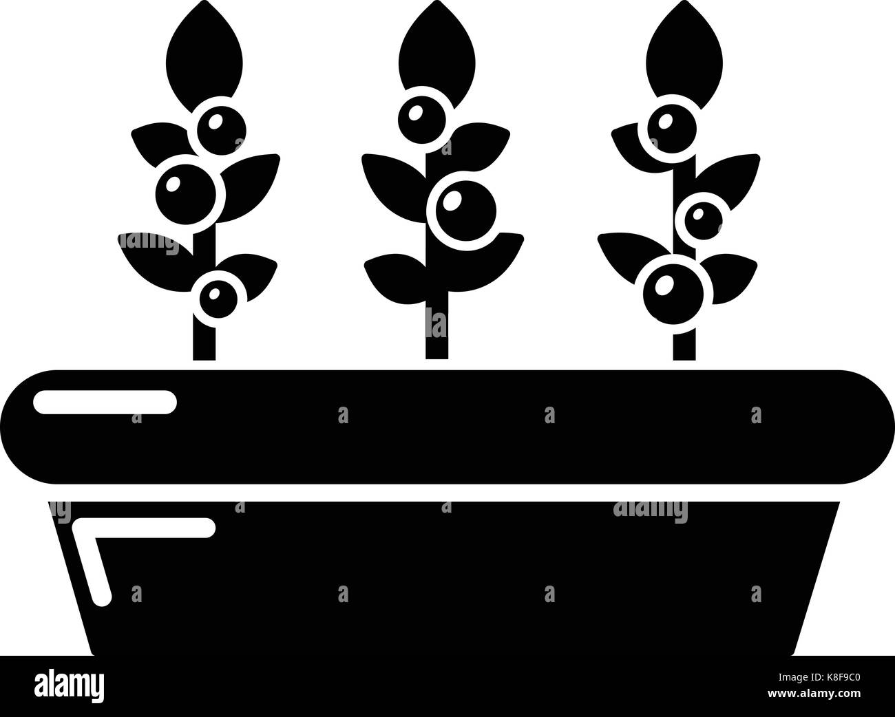 Outdoor potted plants icon , simple style Stock Vector Image & Art - Alamy