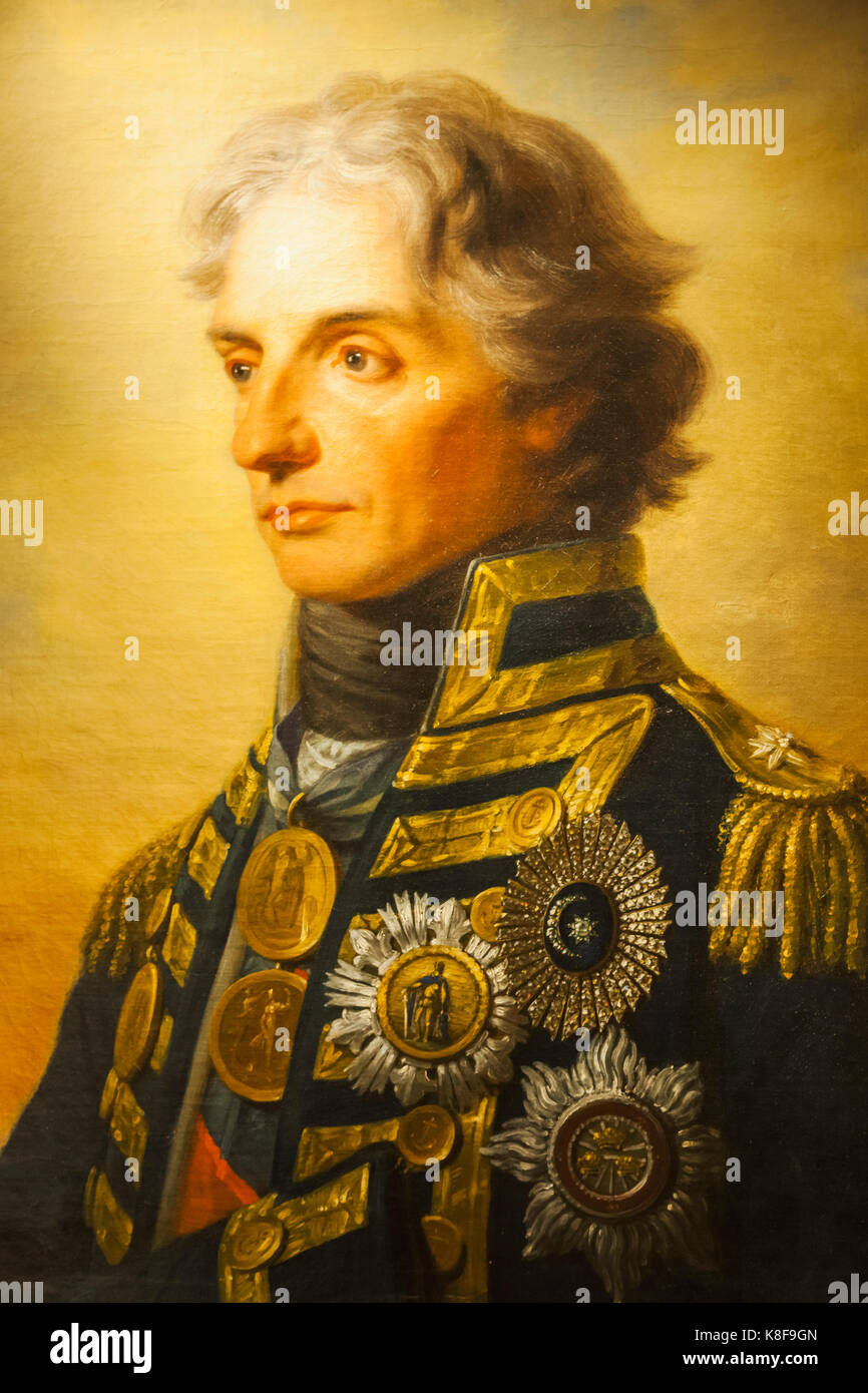England, Portrait of Horatio Nelson by Heinrich Fuger dated 1800 Stock ...