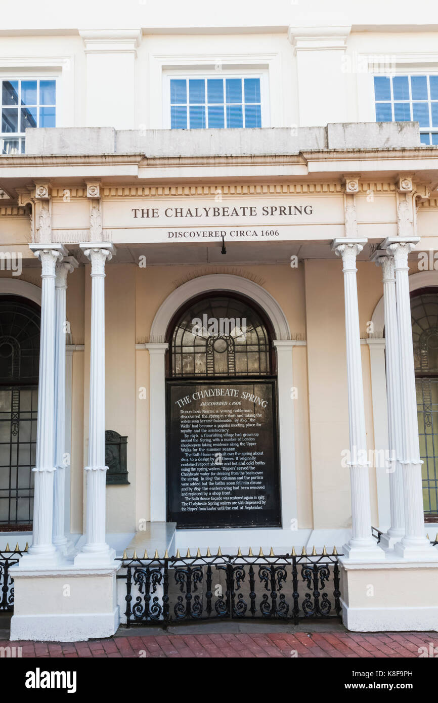 England, Kent, Tunbridge Wells, The Pantiles, The Chalybeate Spring ...