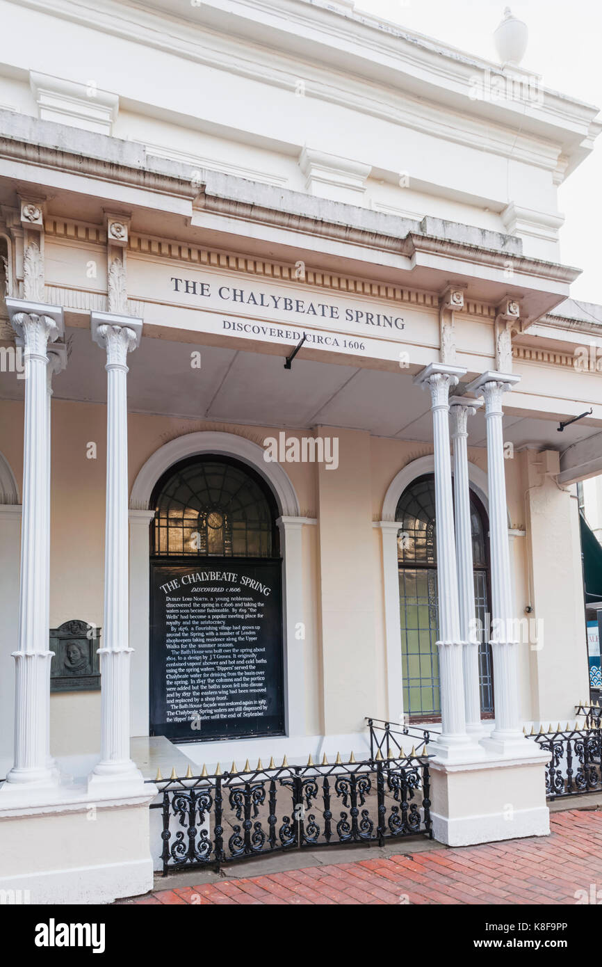 England, Kent, Tunbridge Wells, The Pantiles, The Chalybeate Spring ...