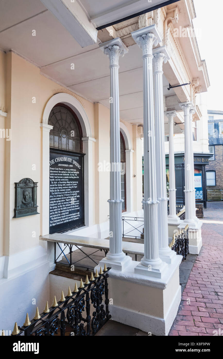 England, Kent, Tunbridge Wells, The Pantiles, The Chalybeate Spring ...