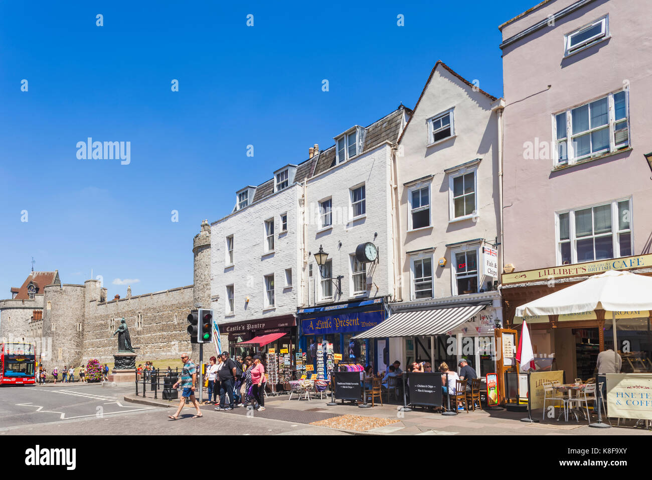 Shops And Windsor Castle High Resolution Stock Photography and Images ...