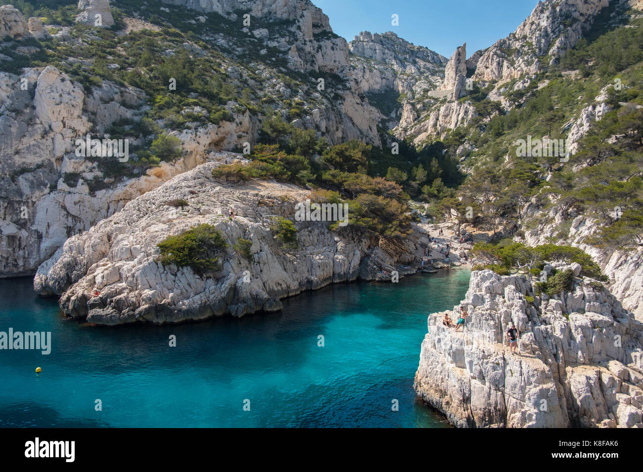 Calanque de Sugiton,Calanques National Park, southern France Stock ...