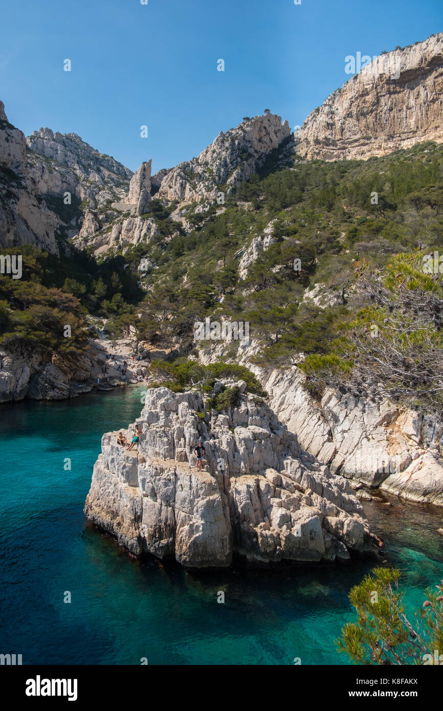 Calanque de Sugiton,Calanques National Park, southern France Stock ...