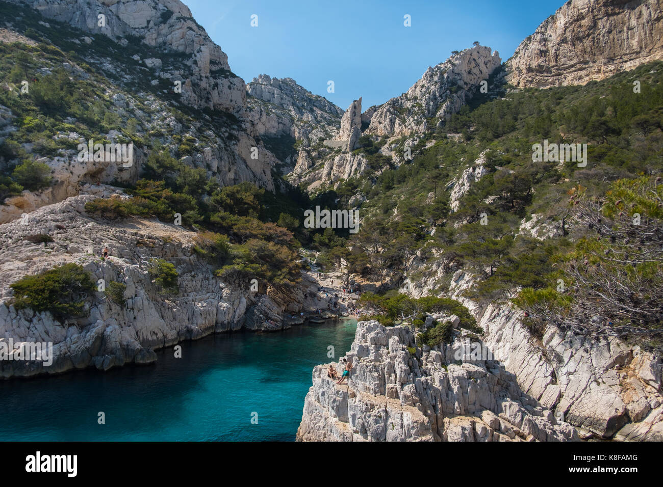 Calanque de Sugiton,Calanques National Park, southern France Stock ...