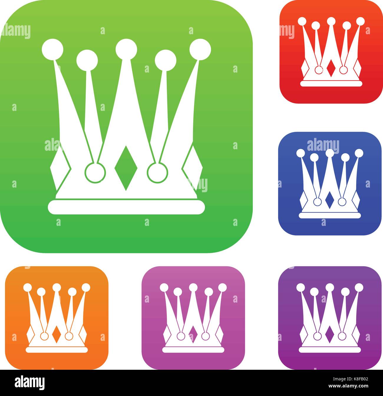 Kingly crown set color collection Stock Vector Image & Art - Alamy Kingly crown set color collection Stock Vector Image & Art - Alamy