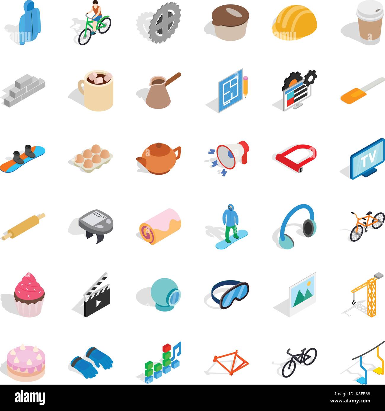 Helmet icons set, isometric style Stock Vector Image & Art - Alamy