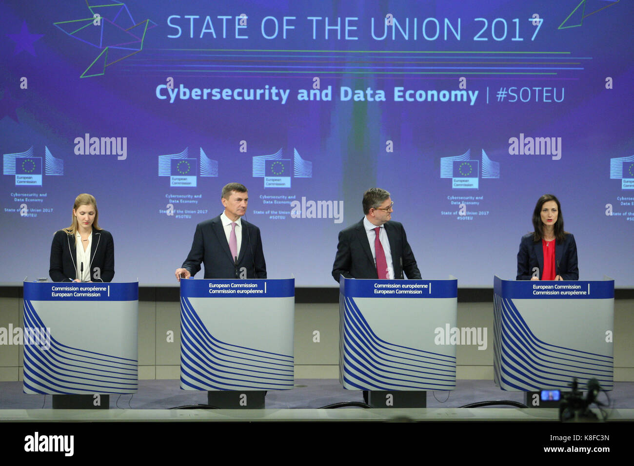 Brussels, Belgium. 19th Sep, 2017. State of the Union 2017 Press ...