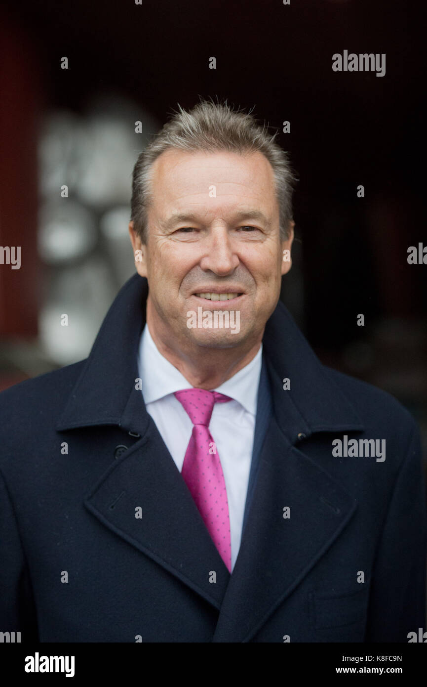 Friedrich Luerssen, head of the Bremen shipyard group Luerssen Werft ...