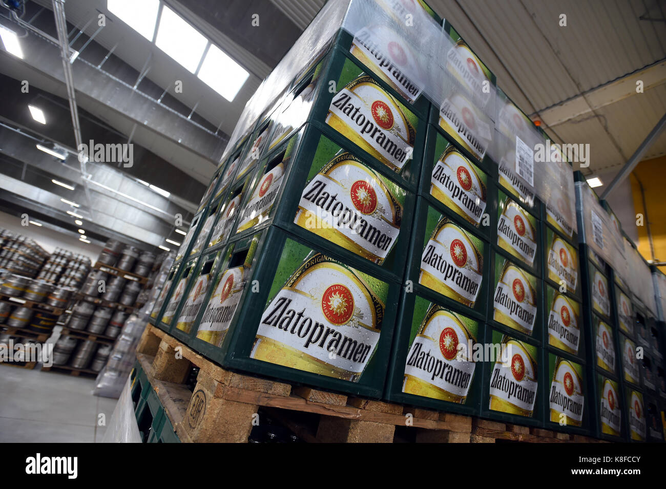 Heineken company opened a new distribution center at the brewery in ...