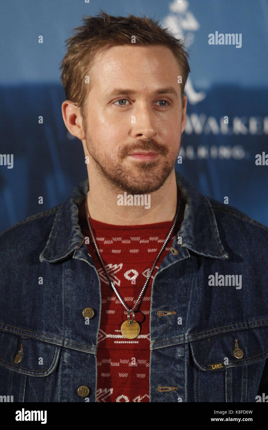Madrid, Spain. 19th Sep, 2017. Ryan Gosling at the photocall for Blade ...