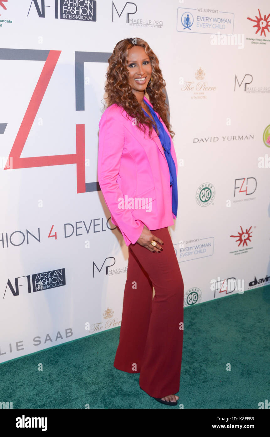 New York, NY, USA. 19th Sep, 2017. Iman attends the 7th Annual First ...