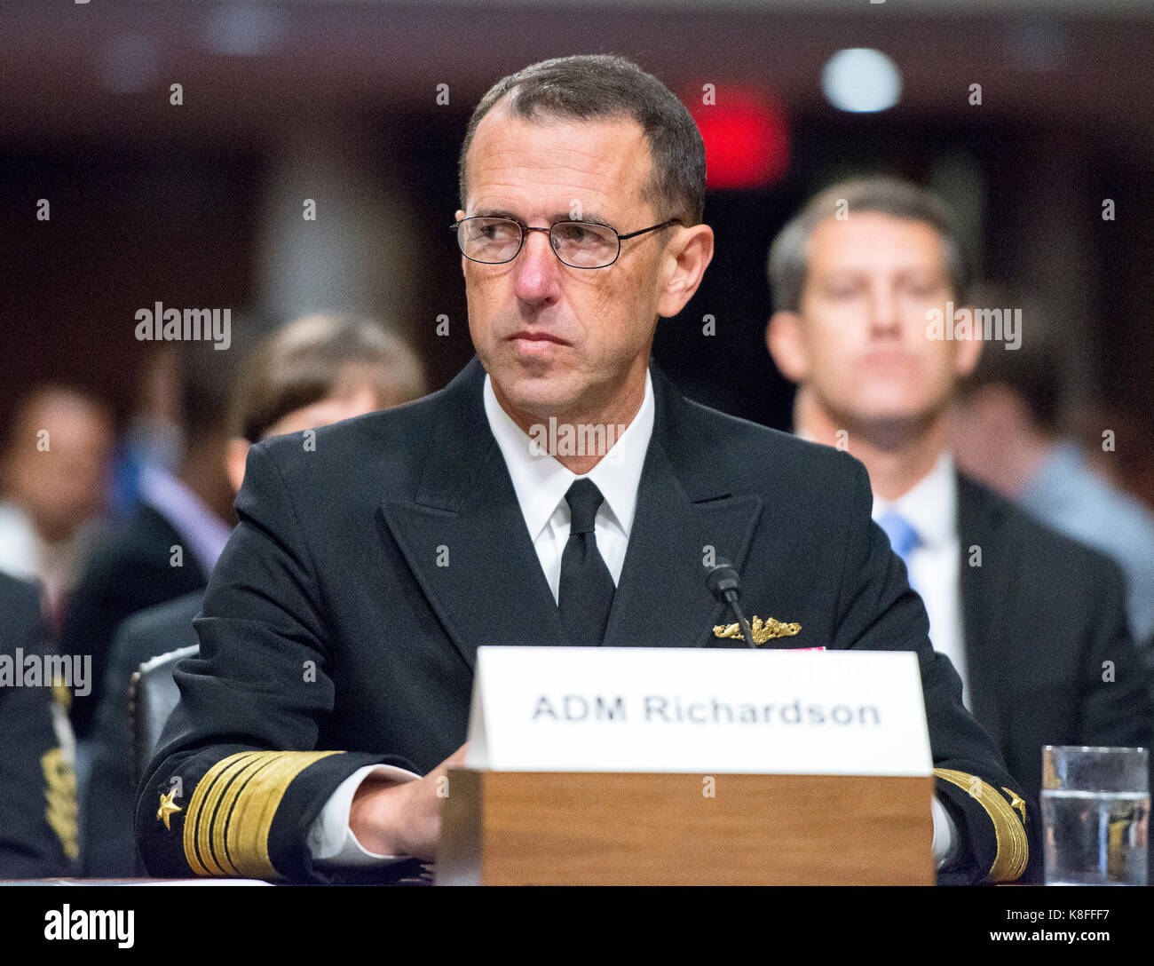Washington DC, USA. 19th Sep, 2017. Admiral John M. Richardson, USN ...